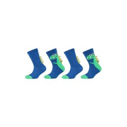 Camano Socken 4er Pack warm & cozy in blau | Gr.: 27-30