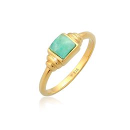 Elli Ring 925 Sterling Silber in Gold | Gr.: 54
