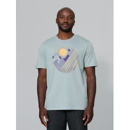 wat? Apparel T-Shirt Geometric Landscape 3 in Aloe | Gr.: 50
