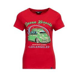 Queen Kerosin T-Shirt Los Angeles in rot | Gr.: XL