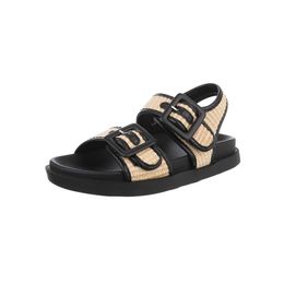 Ital-Design Sandale & Sandalette in Beige und Schwarz | Gr.: 40