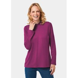 GOLDNER Stehkragenshirt mit Langarm in cyclam | Gr.: 48