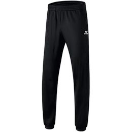 Erima Unisex Erwachsene, Erwachsene Polyester Trainingshose mit Buendchen in schwarz | Gr.: S