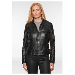 7eleven Lederjacke SEFLORA in Schwarz | Gr.: 44