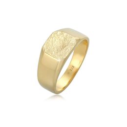 Kuzzoi Ring 925 Sterling Silber Siegelring in Gold | Gr.: 62