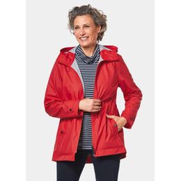 GOLDNER Funktionaler Regenmantel mit Jerseyfutter in rot | Gr.: 38