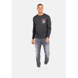 Key Largo Longsleeve "Nevada Adventure" in Anthrazit | Gr.: XXL