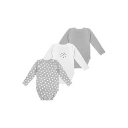 DIM Langarmbody Set in Punkte wei&szlig; grau | Gr.: 1 Monat