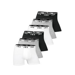 JBS of Denmark JBS Long Short / Pant Cotton in Schwarz / Grau / Wei&szlig; | Gr.: S