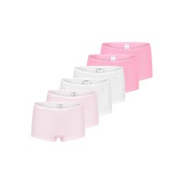 Schiesser Short Slip Kids Girls 95/5 Organic Cotton in Wei&szlig;/Rosa-912 | Gr.: 92