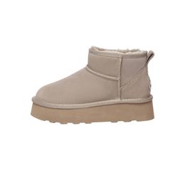 EVERAU Australia Ultra Mini Plateau Stiefel Heron in Sand | Gr.: 38