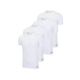 adidas Sportswear Unterhemd / Shirt Kurzarm Active Flex Cotton in Wei&szlig; | Gr.: M