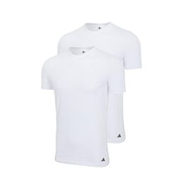 adidas Sportswear Unterhemd / Shirt Kurzarm Active Flex Cotton in Wei&szlig; | Gr.: S