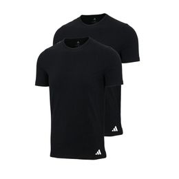 adidas Sportswear Unterhemd / Shirt Kurzarm Active Flex Cotton in Schwarz | Gr.: S