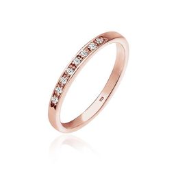 Elli DIAMONDS Ring 925 Sterling Silber Verlobungsring in Rosegold | Gr.: 54