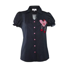 Edelnice Bluse in schwarz | Gr.: 46
