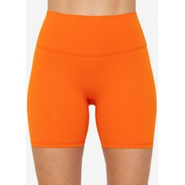 SASSYCLASSY Kurze Sportleggings in Orange | Gr.: XL
