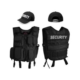 Normani Outdoor Sports Kost&uuml;m bestehend aus Weste, Patch und Cap in SECURITY | Gr.: M/L
