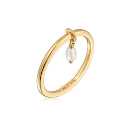 Elli Ring 925 Sterling Silber in Gold | Gr.: 54