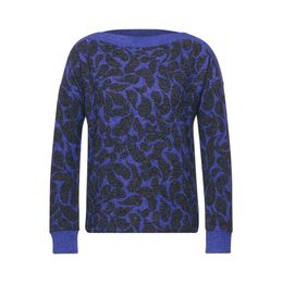 Street One Langarmshirt in eminent blue melange | Gr.: 40