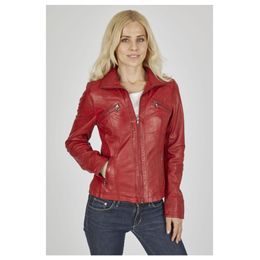 7eleven Lederjacke SEVINCA in Rot | Gr.: 40