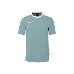 Kempa Trainings-T-Shirt Emotion 27 in aqua/wei&szlig; | Gr.: L