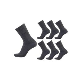 Bugatti 6er Pack halbhohe Businesssocken in anthrazit | Gr.: 43-46