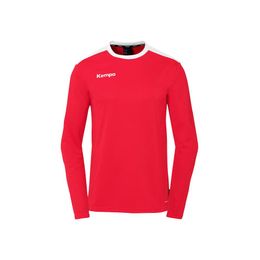 Kempa Langarmshirt Emotion 27 in rot/wei&szlig; | Gr.: 3XL