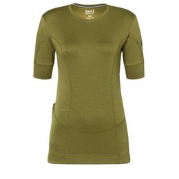 super.natural Merino Fahrradtrikot W GRAVA TEE in oliv | Gr.: XS