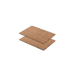 Astra Rutschfeste Fu&szlig;matte KEIRA 2ER SET 2 in Natur | Gr.: 40 x 60 cm