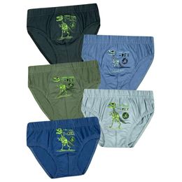 LOREZA 5er Set Slips- T-Rex - Bunt | Gr.: 104/110