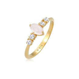 Elli Ring 925 Sterling Silber in Gold | Gr.: 52