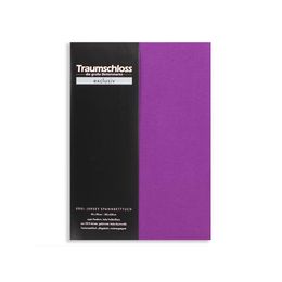 Traumschloss Exclusiv Edel-Jersey Spannbettlaken in violett | Gr.: 90-100 x 200 cm