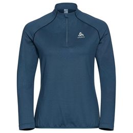 Odlo Longsleeve "Mid Layer 1/2 Zip Berra Light" in Blau | Gr.: S