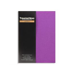 Traumschloss Comfort Jersey Spannbettlaken in violett | Gr.: 180-200 x 200 cm