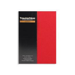 Traumschloss Comfort Jersey Spannbettlaken in rubin | Gr.: 140-160 x 200 cm