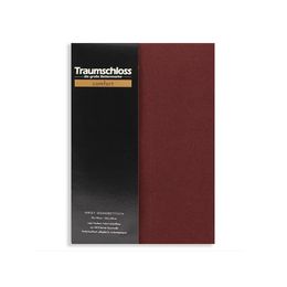 Traumschloss Comfort Jersey Spannbettlaken in bordeaux | Gr.: 140-160 x 200 cm