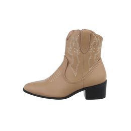 Ital-Design Stiefelette in Hellbraun | Gr.: 37