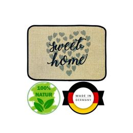 WohnDirect Fu&szlig;matte ECO-SISAL 1 in Grau | Gr.: 40 x 60 cm