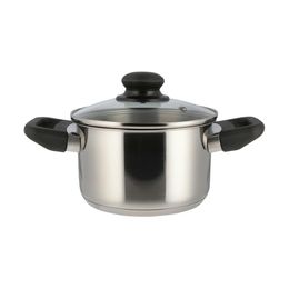 Levelone Kochtopf 16 cm ¦ Edelstahl ¦ Maße (cm): H: 9,5 Ø: 16 » Höffner