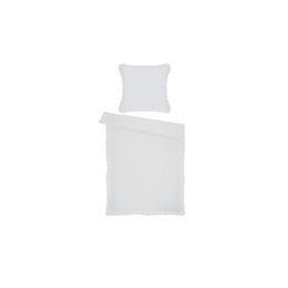 CS Schmal como R&uuml;schen-Bettw&auml;sche Lace wei&szlig; Ma&szlig;e (cm): B: 135 &raquo; H&ouml;ffner
