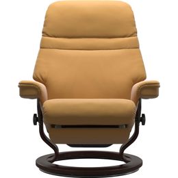 Relaxsessel stressless, B:79cm H:103cm T:78cm, gelb, Leder BATICK: BATICK ist ein leicht korrigiertes, durchgefärbtes und genarbtes Möbelleder, bei