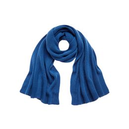 Lascana Damen Strickschal, blau, Basic, unifarben, Materialmix, Modetücher, Grobstrick Schal, Wollschal, Winterschal, Damenschal, Modeschal