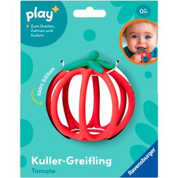 Ravensburger Kinder Greifling "Play+, Kuller-Greifling, Tomate", bunt, Silikon, Greifspielzeug
