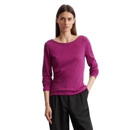 Marc O'Polo MARC O'POLO Damen Langarmshirt "aus Slub Jersey"fresh berry, Basic, Gr. XXS, unifarben, Obermaterial: 100% Baumwolle, Shirts