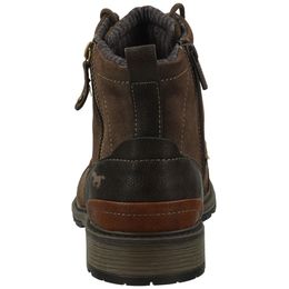 Mustang Shoes Herren Stiefelette "Mustang Shoes Stiefelette Lederimitat", Gr. 44, braun, Lederimitat, Schuhe