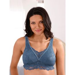 wäschepur wäschepur Damen Komfort-BH ohne Bügel, rauchblau, Größe 80A