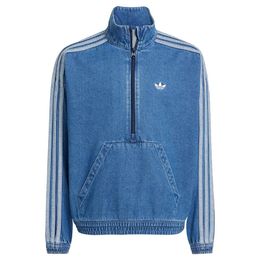 adidas originals Jacke 'Denim' Mädchen Größe 158 blaumeliert / weiß