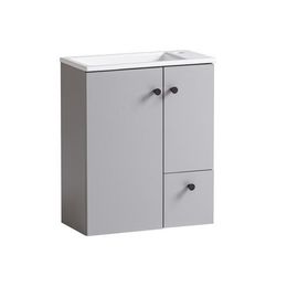Tchibo - Waschtisch »Balto« - 50x20x60cm - schwarz - Holz / Metall / Keramik