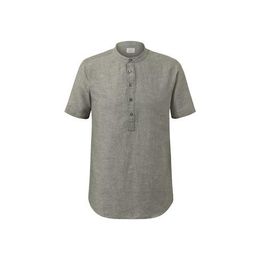 Tchibo - Kurzarmhemd mit Leinen - Herren - Gr. L - khaki
